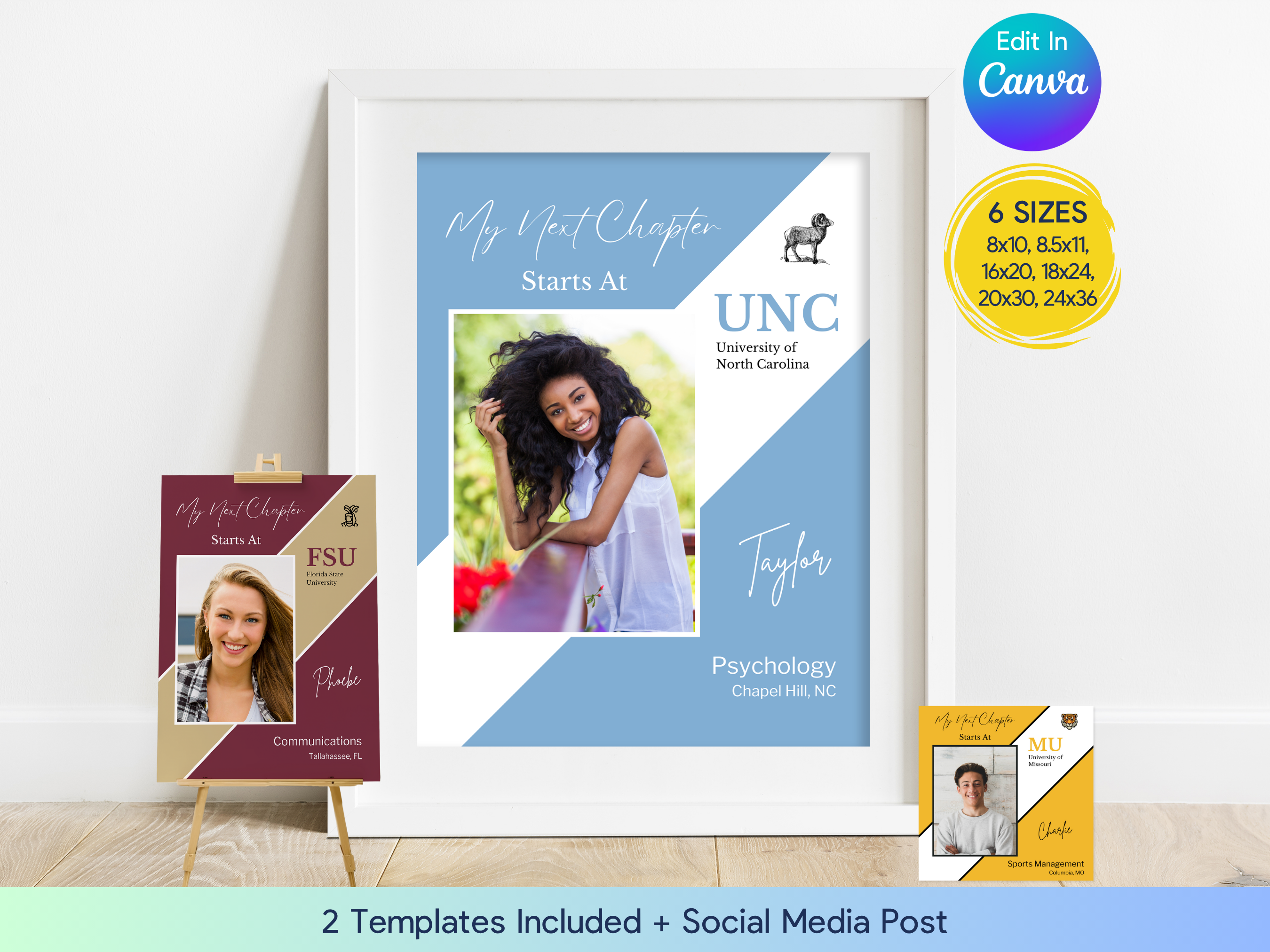My Next Chapter Colorful Table Sign or Poster | Digital Download ...